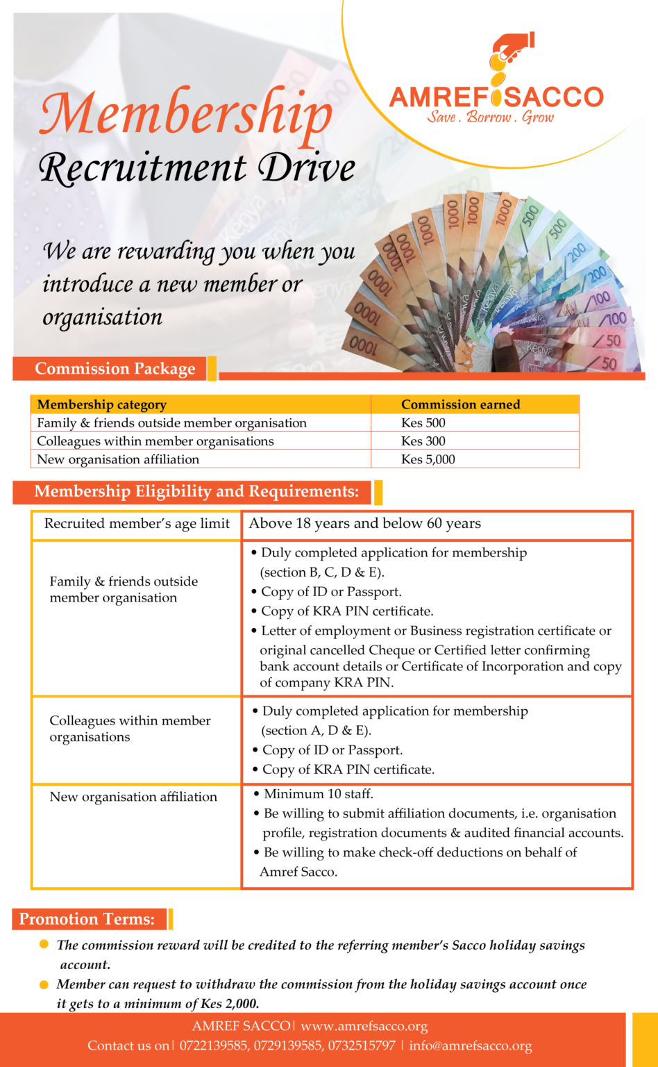 Membership Recruitment Drive | AMREF SACCO